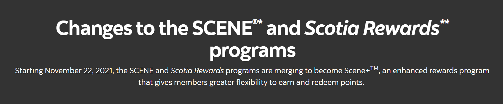 Scene+ Program 简介