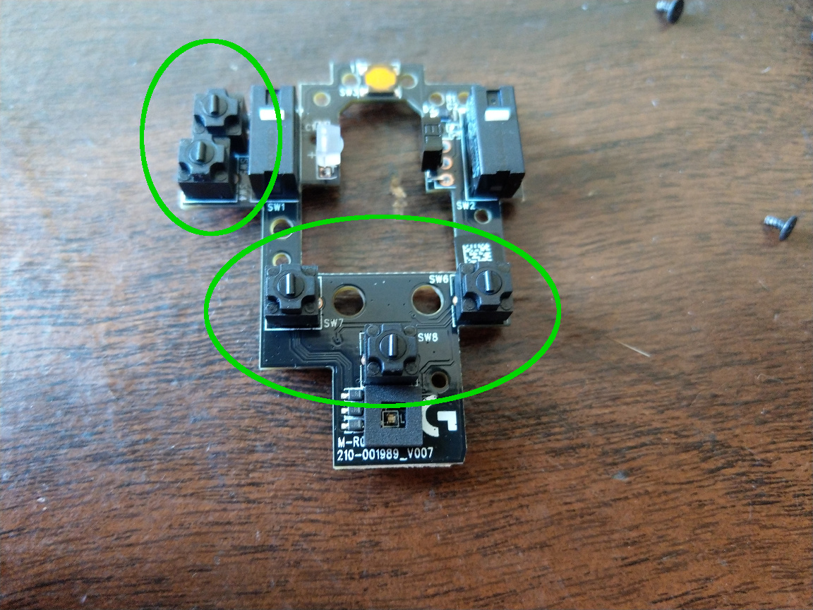 滑鼠 更換按鍵、拆解: 羅技 Logitech G604 無線滑鼠 拆解 & 按鍵更換 - Zippy DF3-P1L0 80M 微動開關 ...