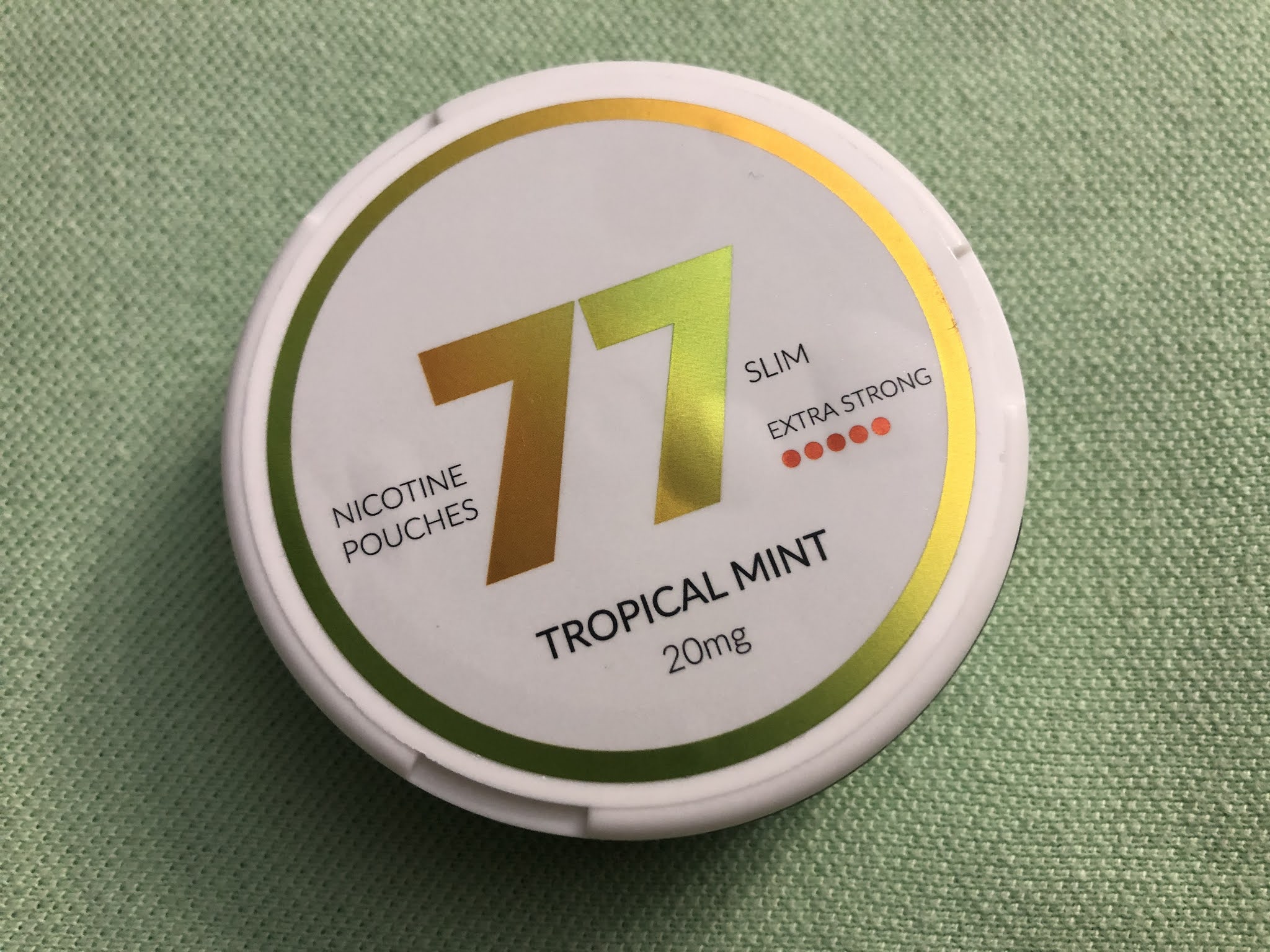 77 Nicotine Pouches: Tropical Mint - Review. 26 February 2021.