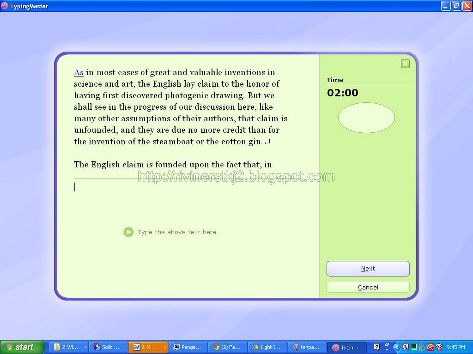 Information Technology: Mengetik 10 Jari Dengan Typing Master