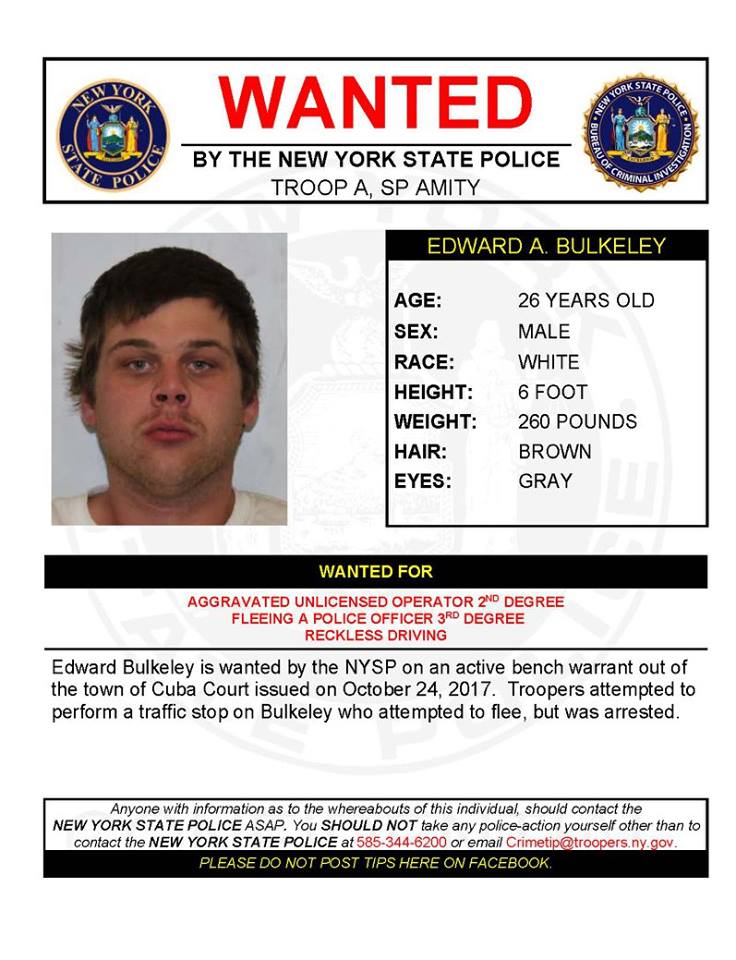 Wellsville Regional News (dot) com: Wanted by New York State Police ...