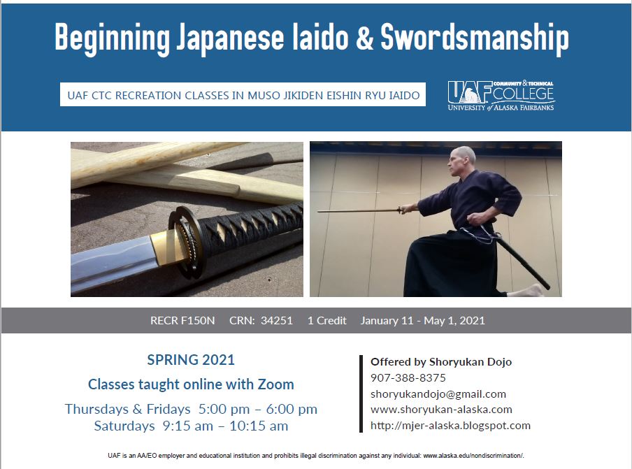 Muso Jikiden Eishin Ryu at Shoryukan Dojo, Alaska