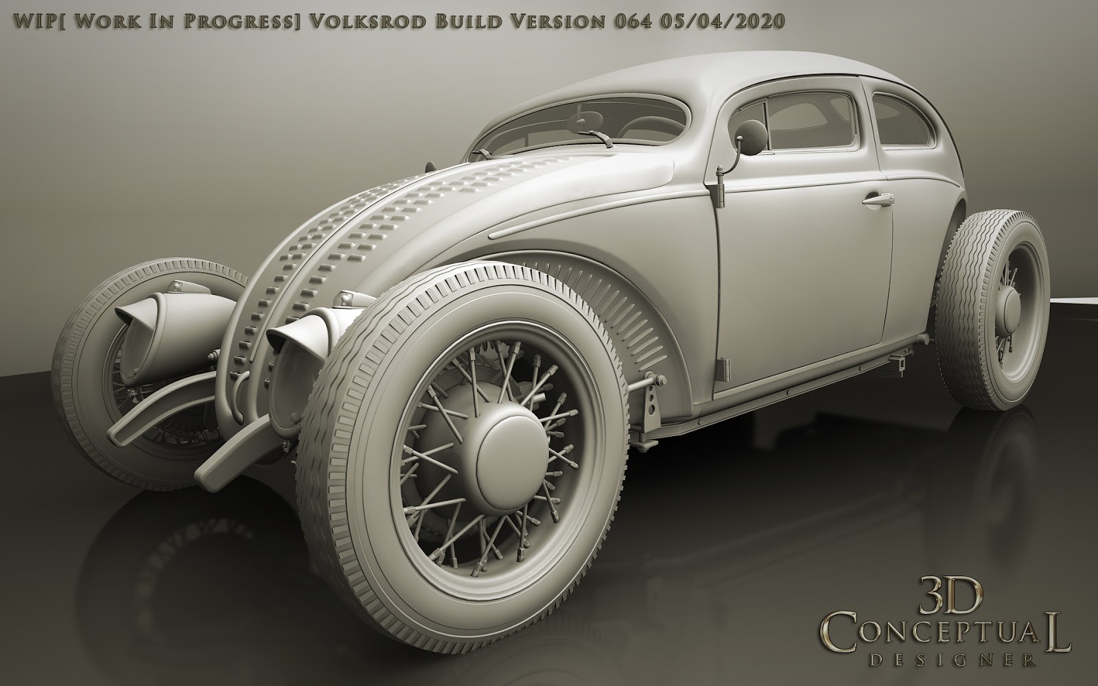 3DconceptualdesignerBlog: Personal Project: Volksrod- Vintage VW Bug ...