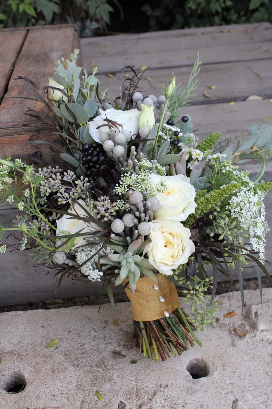 Brown Bunny Flowers: { neutral and natural fall bouquets }
