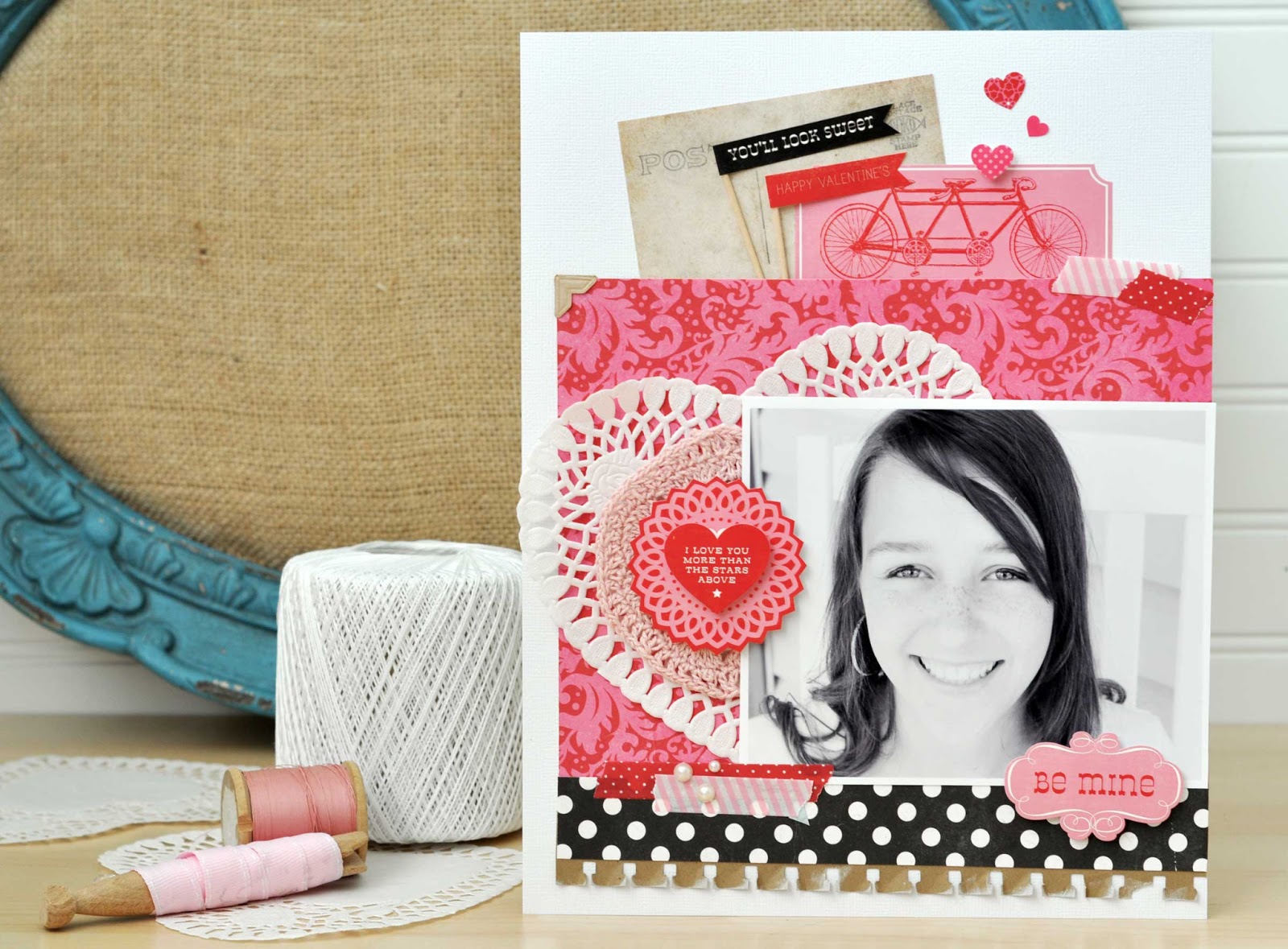 Happy Valentine's Event Day #6: Valentine Layout | Jen Gallacher