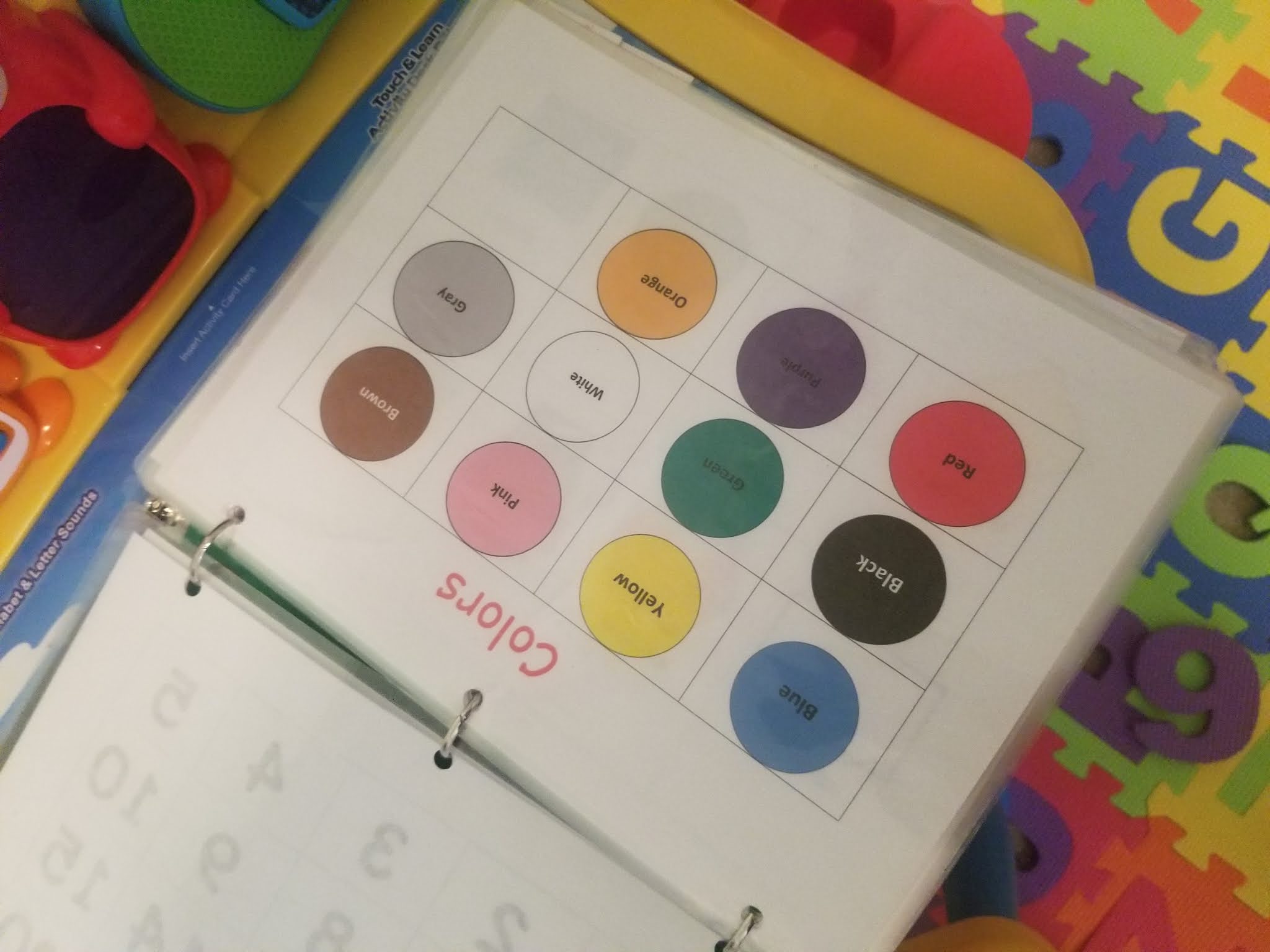 Toddler Learning Binder