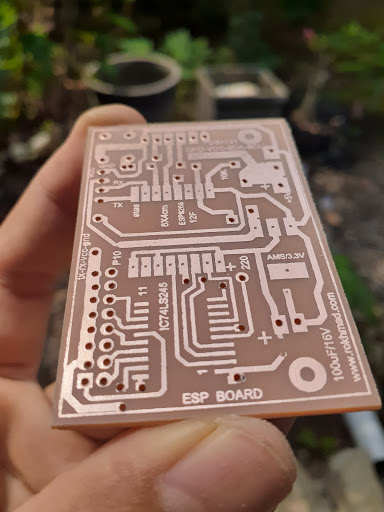 DESIGN PCB JWSD ESP 8266 12F MULTI PANEL 1-4 PANEL P10, DENGAN BUFFER ...