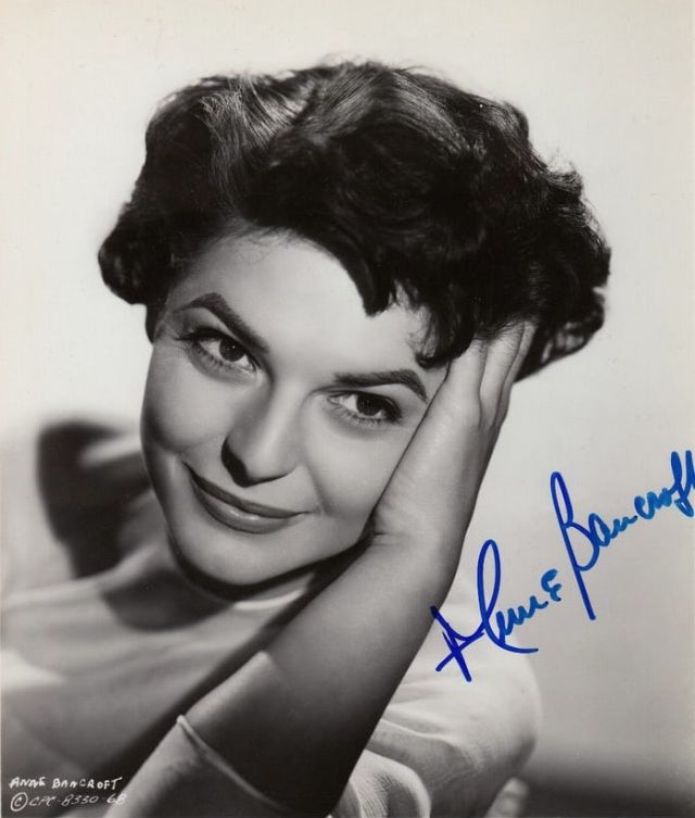 40 Gorgeous Photos of Anne Bancroft in the 1950s and ’60s ~ Vintage ...