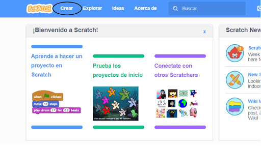 Conociendo la interfaz de Scrath