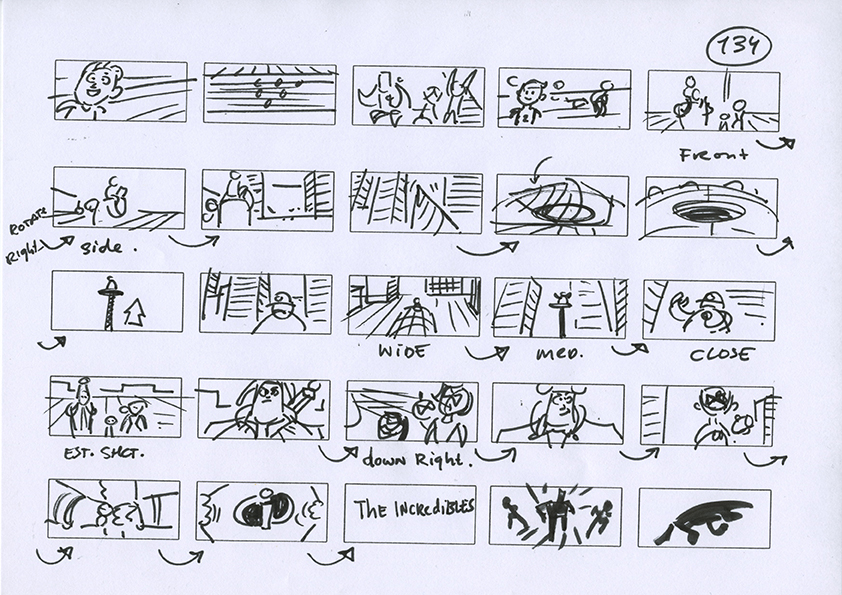 Dirk van Dulmen: Drawing from films: The Incredibles, CHECK!