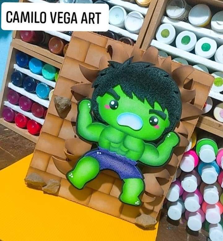 Molde Quadro Hulk para imprimir: Artesanato Criativo - Ver e Fazer