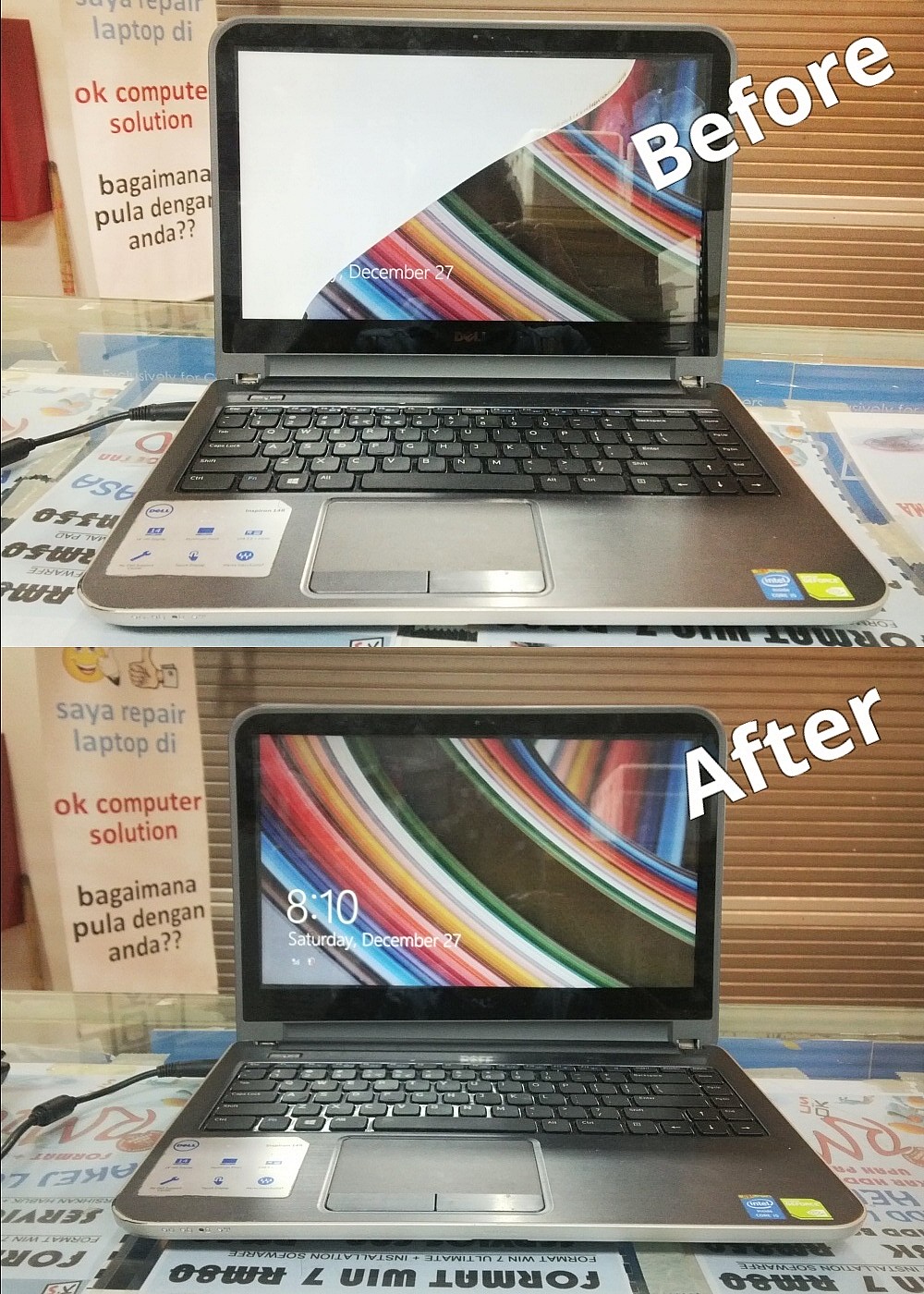 Apa yang patut dilakukan apabila skrin laptop rosak. – OKCS