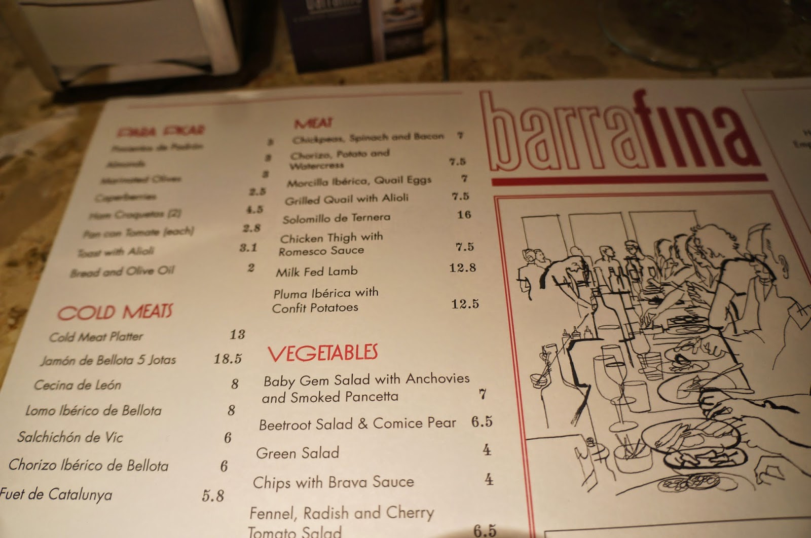 The Food Seeker: BARRAFINA (Soho, London, UK)
