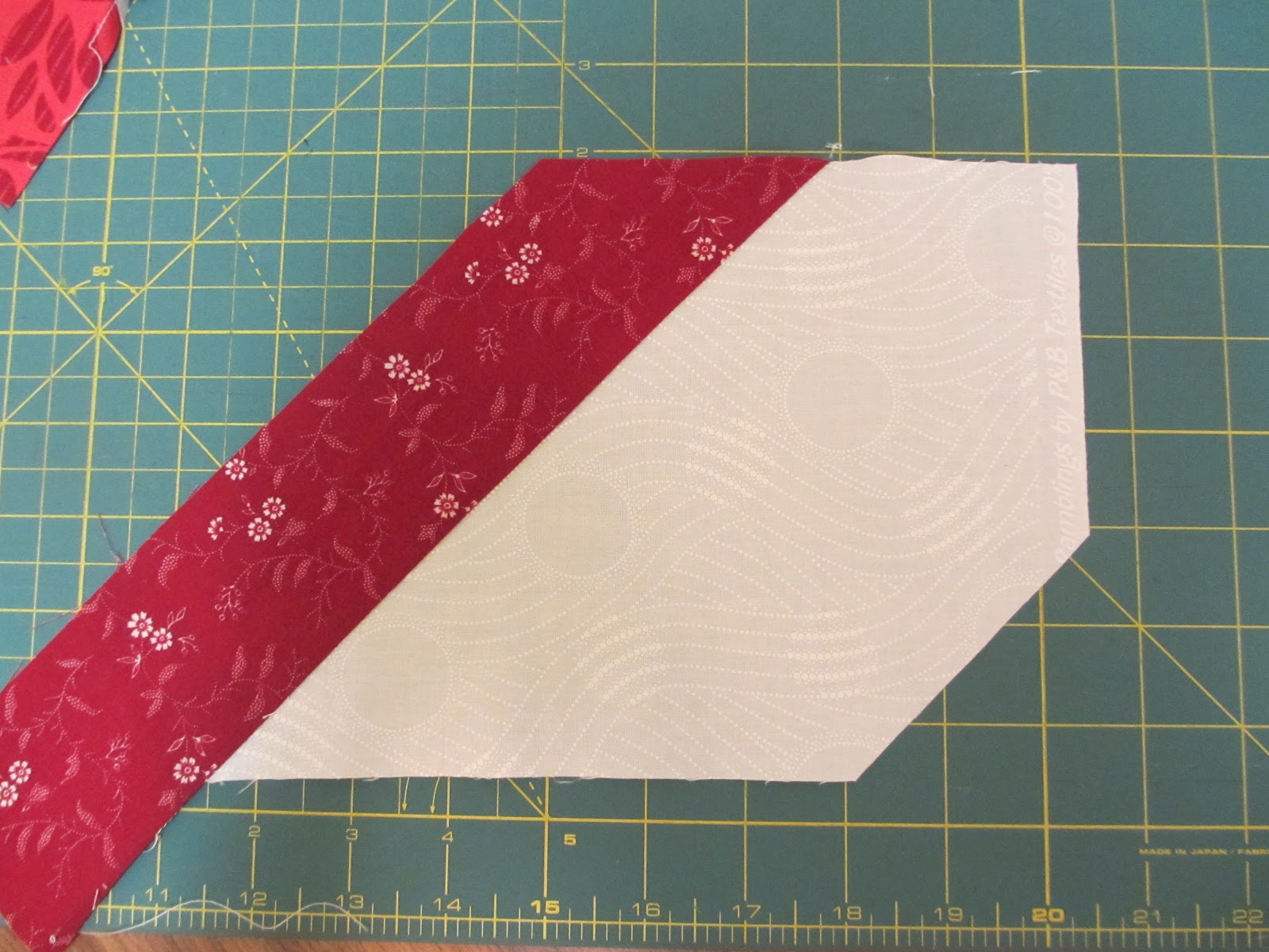 Radiant Honey Quilts: Peppermint Strip Block Tutorial
