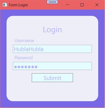 Login Form Menggunakan WPF .NET Framework
