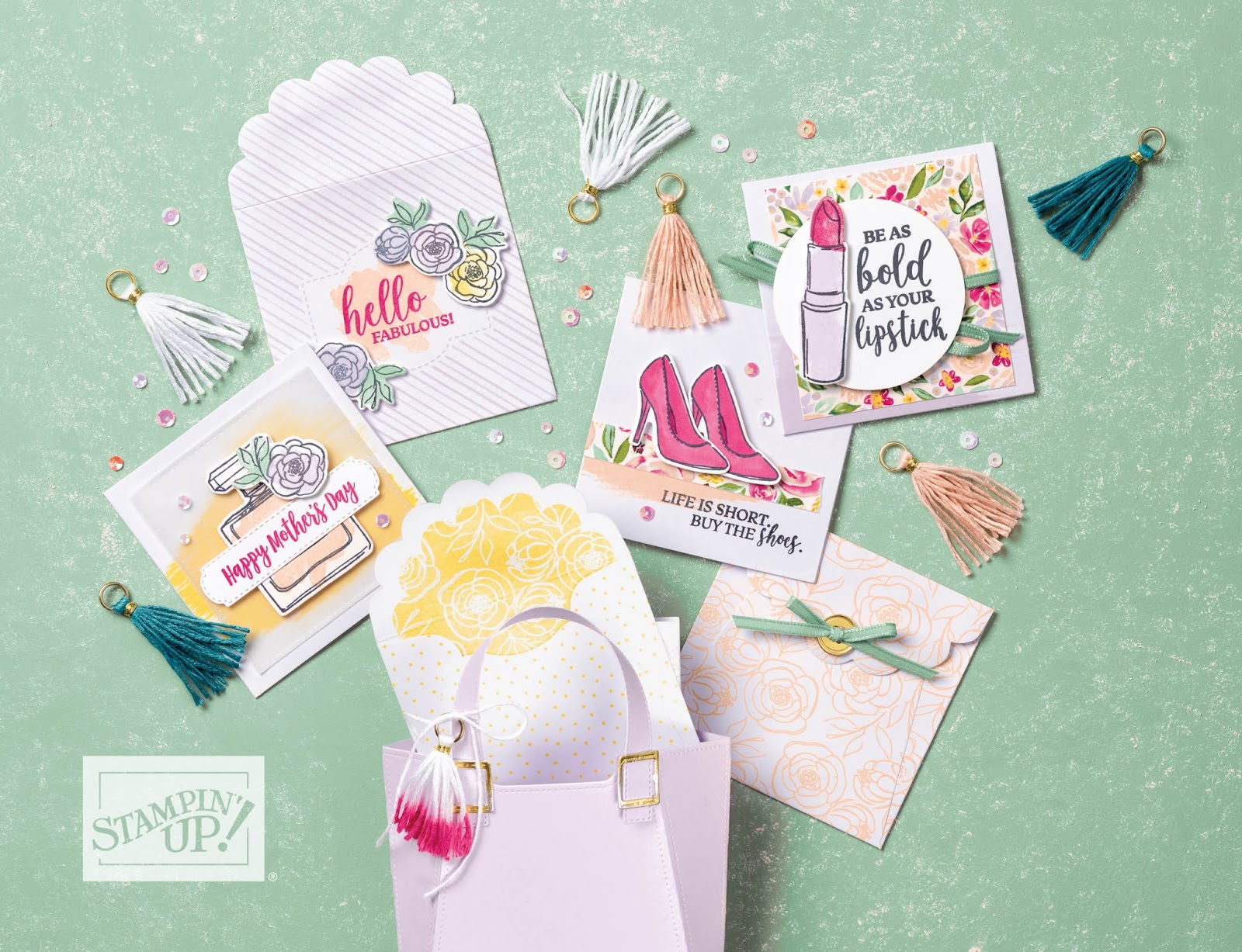 Personally Yours: Best Dressed Note Cards with All Dressed Up Purse Die