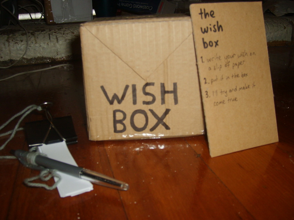 the colour of my love for you: Wish Box
