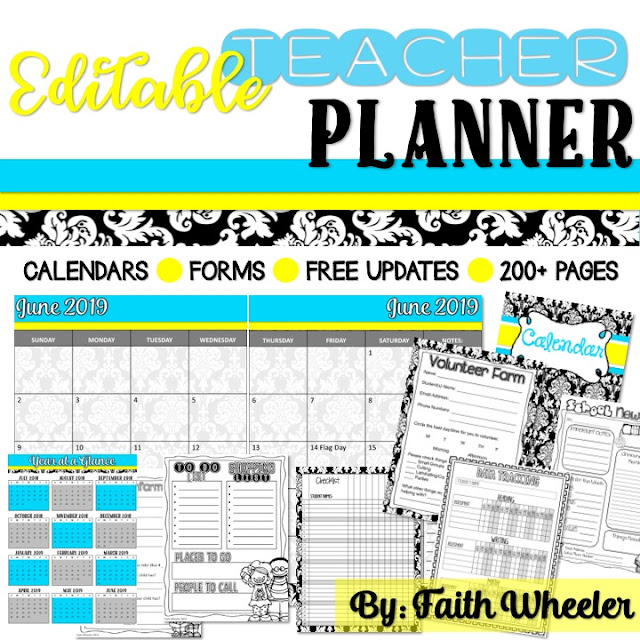Teacher Planners | Faith Wheeler Education