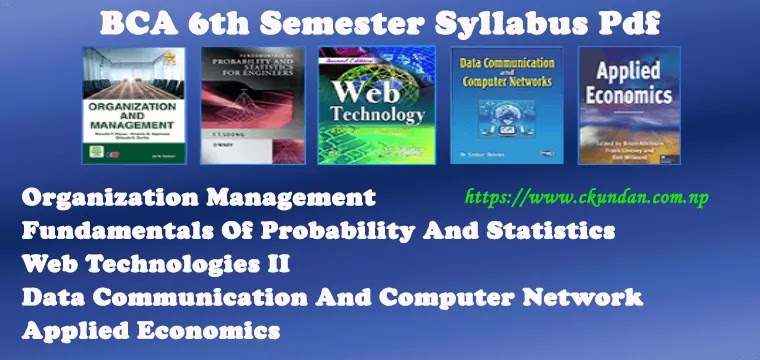BCA 6th Semester Syllabus Pdf bca-6th-semester-syllabus-pdf