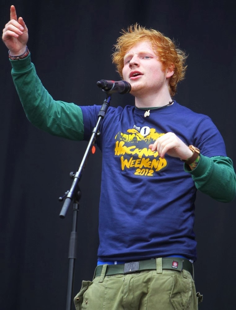 Celeb Saggers: Ed Sheeran at the Hackney Festival