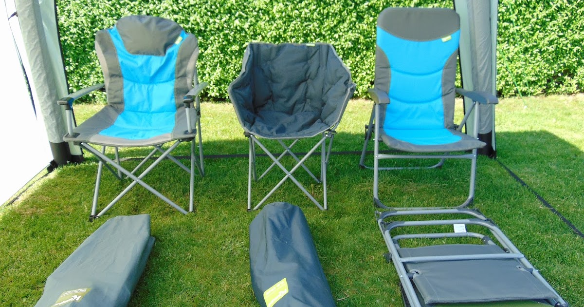 Camping, Telt & Udstyr: 2 borde og 3 stole - Kampa møbler i test.