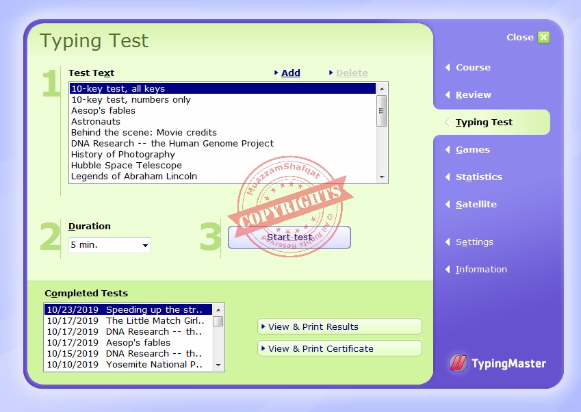 Typing Master 7.1.0+Serial Keys | Muazzam Shafqat Ali