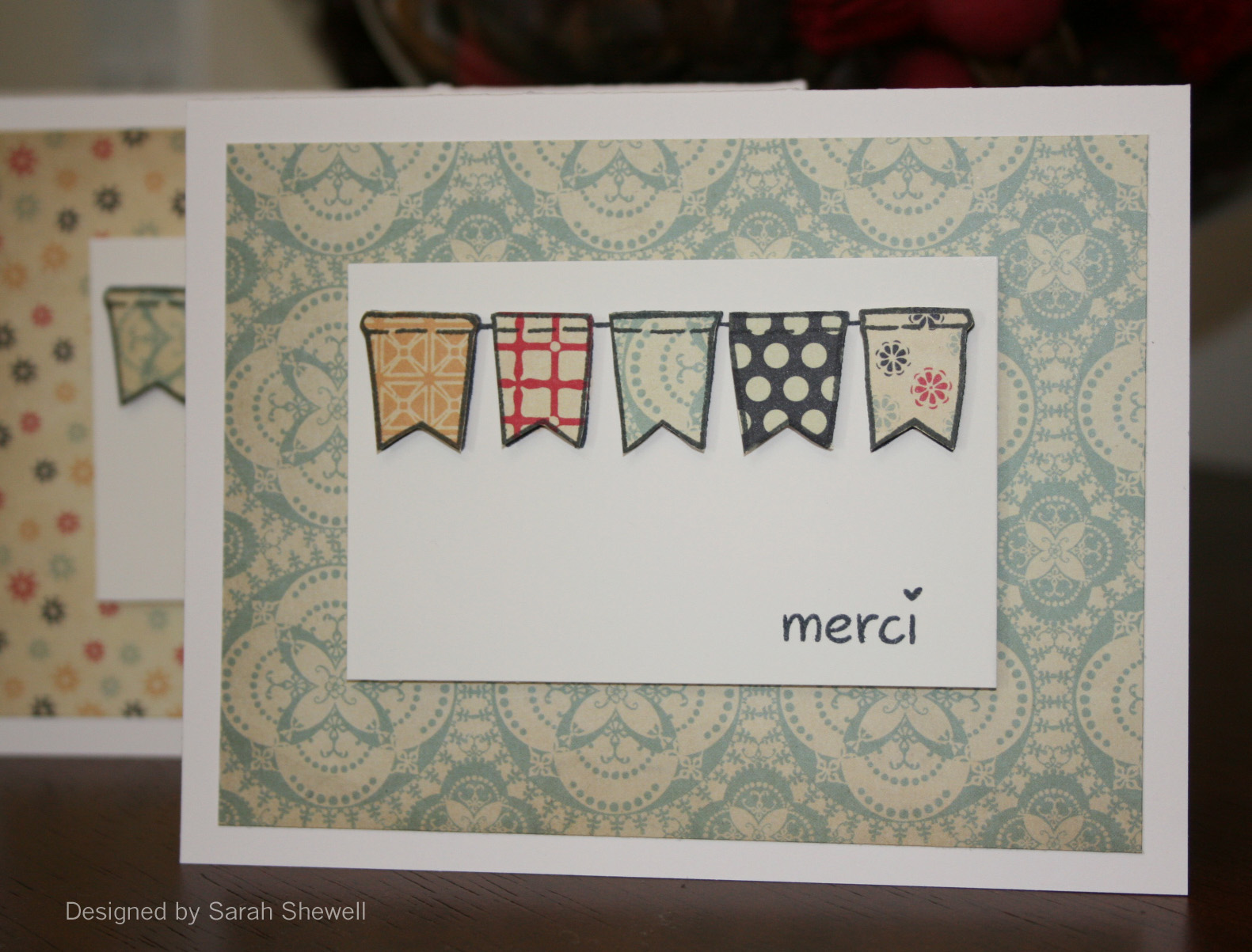 Sarah's Inky Fingers: Merci Card Set