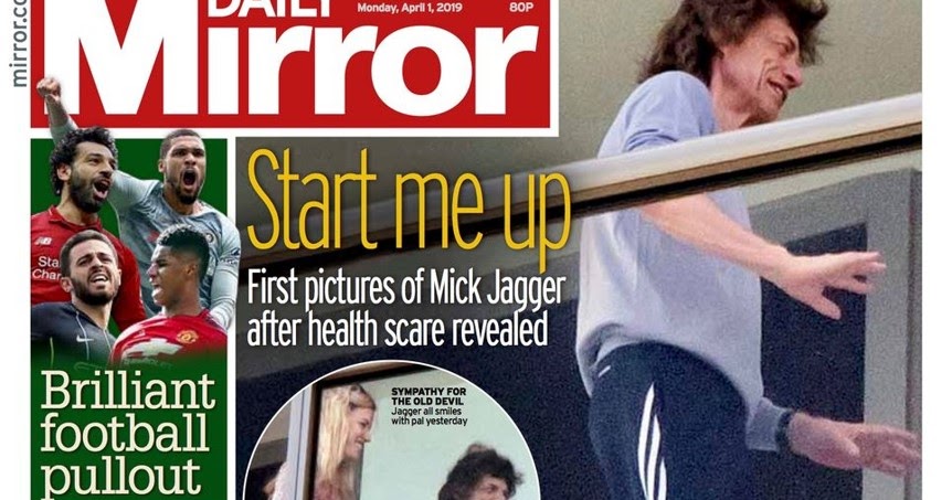 A-Level Media Studies: Daily Mirror front page analysis