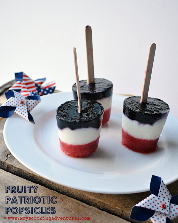Fruity Patriotic Popsicles