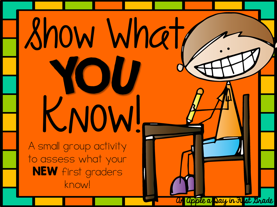 An Apple a Day in First Grade: Show What You Know!