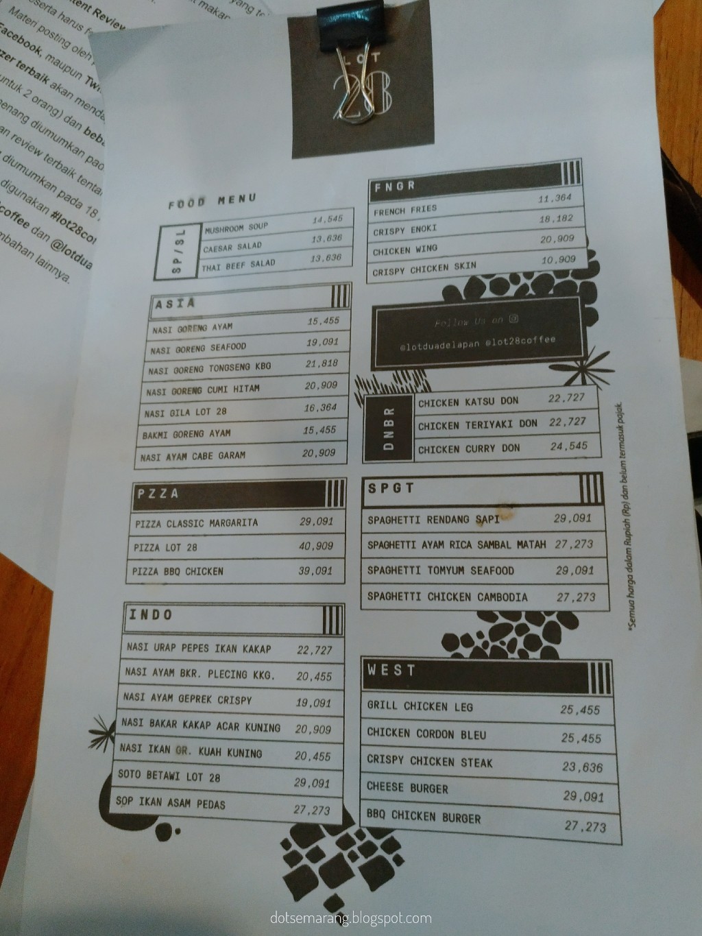 Review Lot 28 Semarang