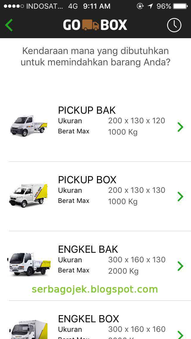 Cara Memesan Go Box Di GoJek