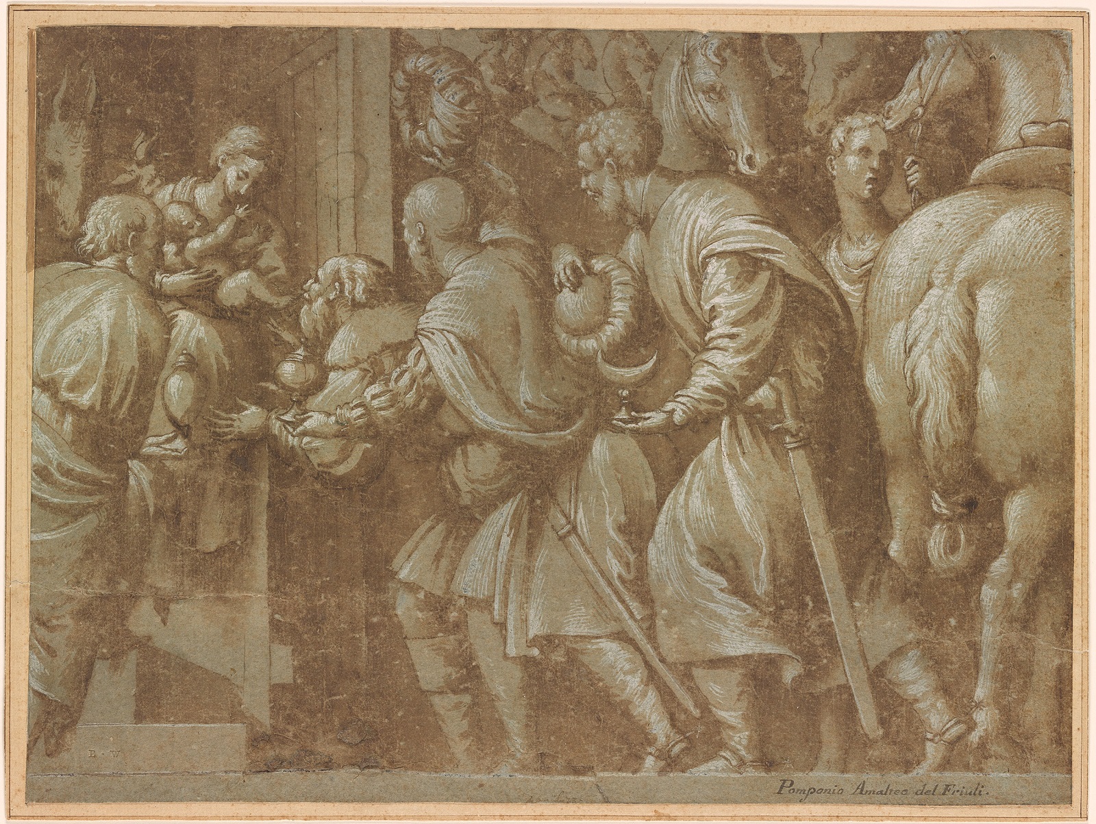 Spencer Alley: Giovanni Antonio de Sacchis (Il Pordenone) - Drawings