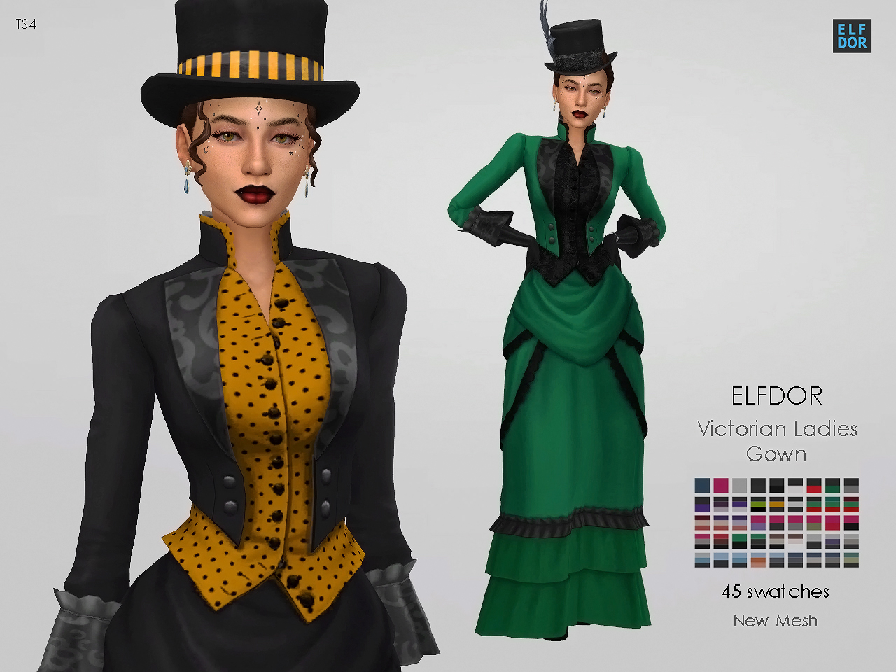 Victorian Ladies Gown - ELFDOR