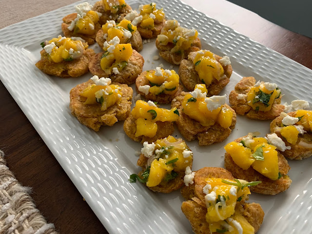 Home on my Range: Tostones with Mango Salsa