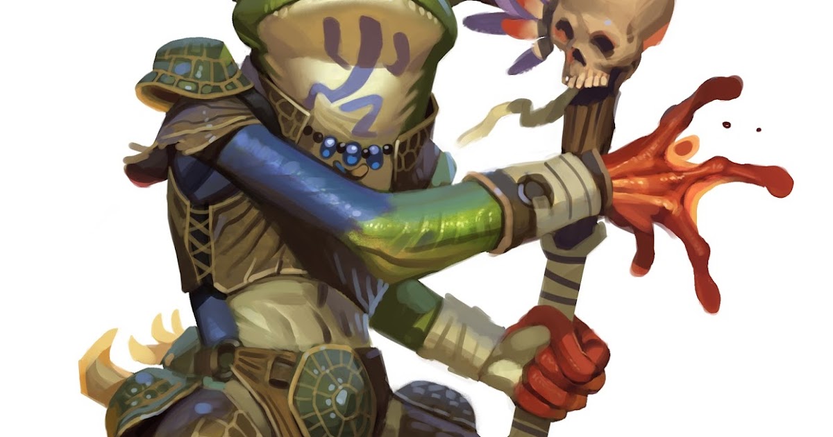 the art of Eric Belisle: Rework of the Boggard King for Pathfinder