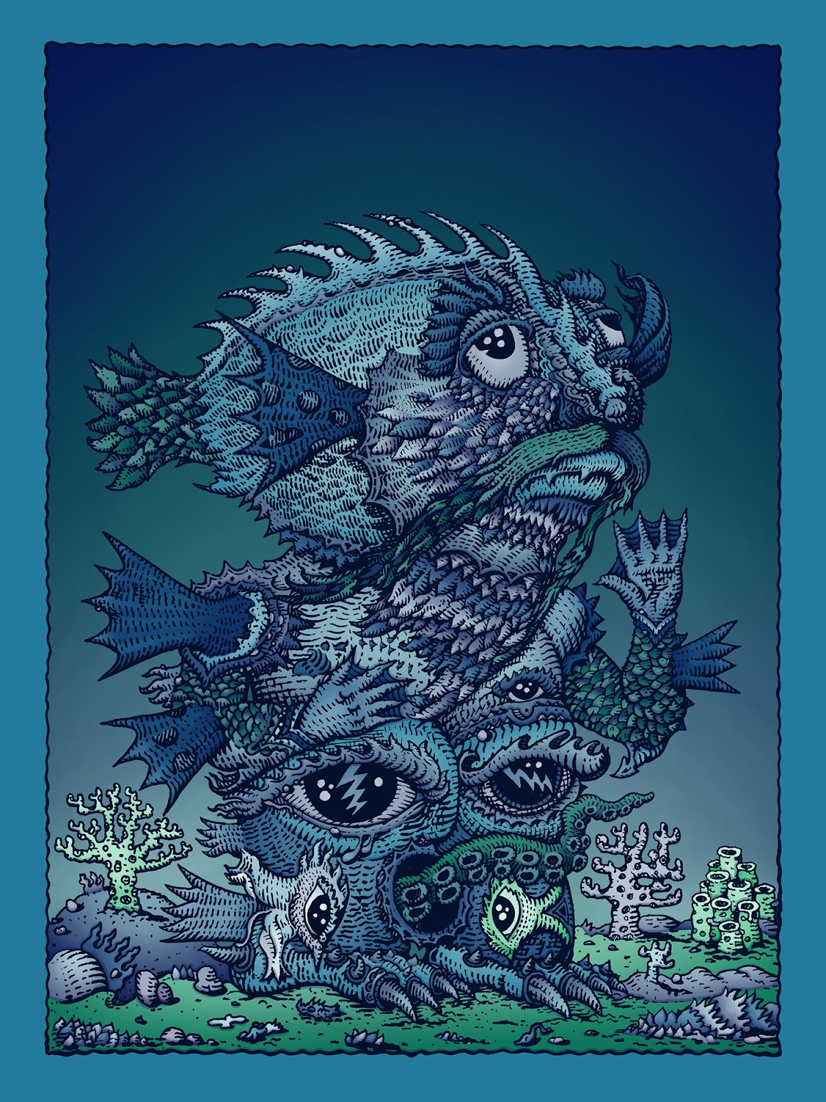 INSIDE THE ROCK POSTER FRAME BLOG: David Welker Wednesday Prints ...