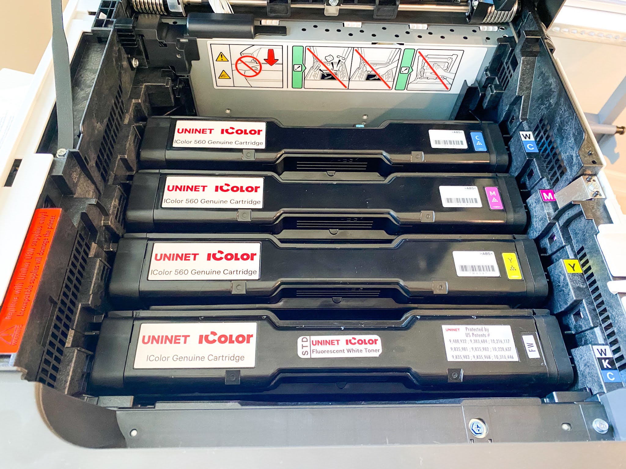 White Toner Printer: Uninet iColor 560 Unboxing, Beginner Set Up ...