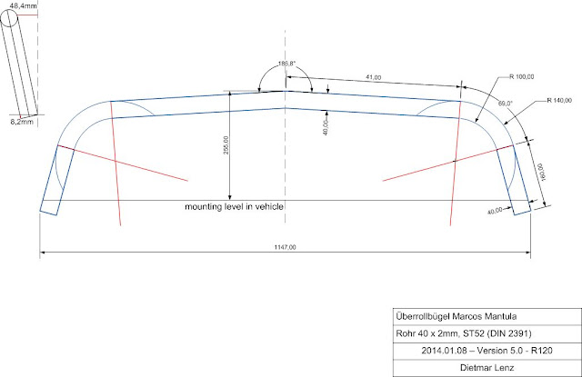 Marcos Mantula - a restoration story: 46: The roll over bar
