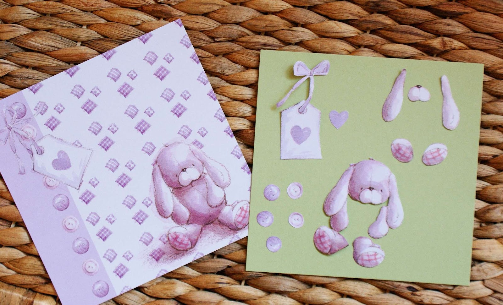Craft Magic: Cute Handmade 3D Decoupage Cards - 6 - Cuddly Rabbit