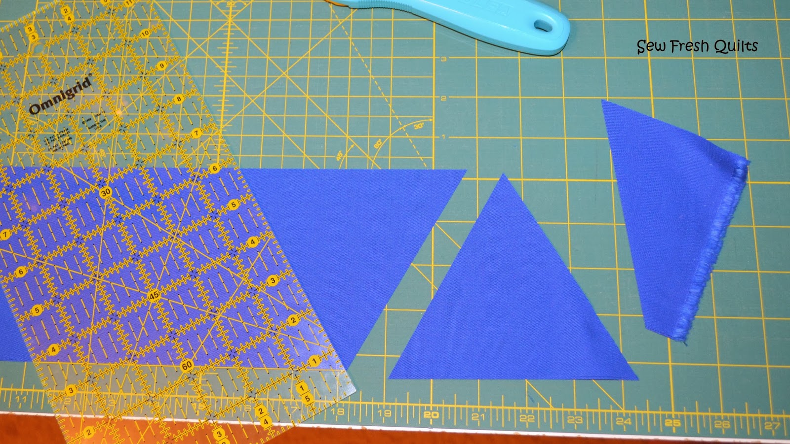 Sew Fresh Quilts: Equilateral Triangle Quilt Tutorial