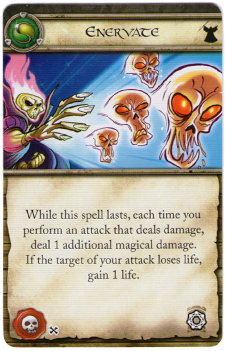 Wiz-War Mastered: Necromancy - Neutral - Enervate