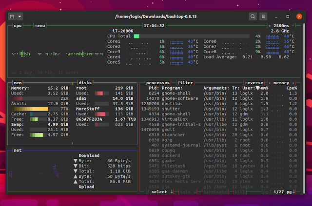 Bashtop Is A Cool Linux Resource Monitor Written In Bash - Linux ...
