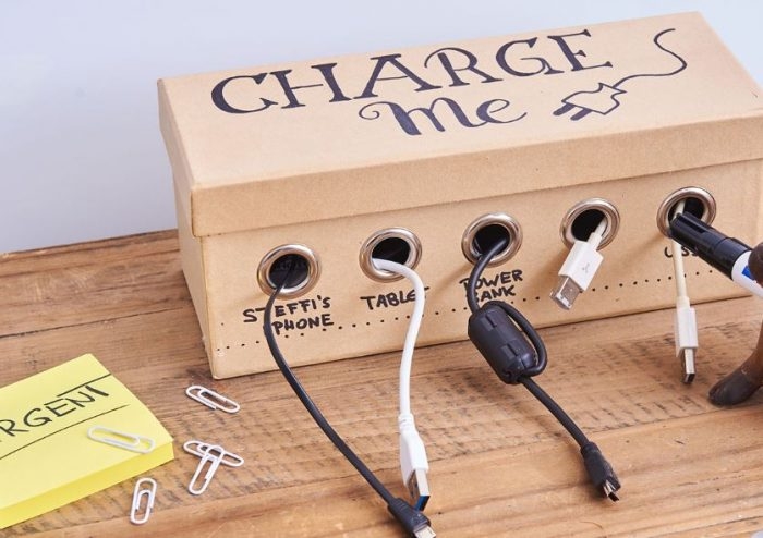 30+ Creative And Easy DIY Charging Station Ideas | ARA HOME