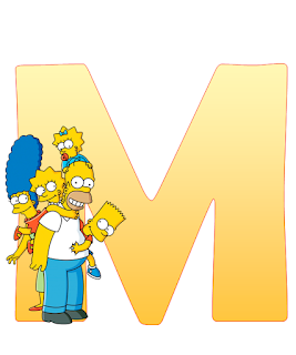 Kits imprimibles gratis : Abecedario Los Simpson