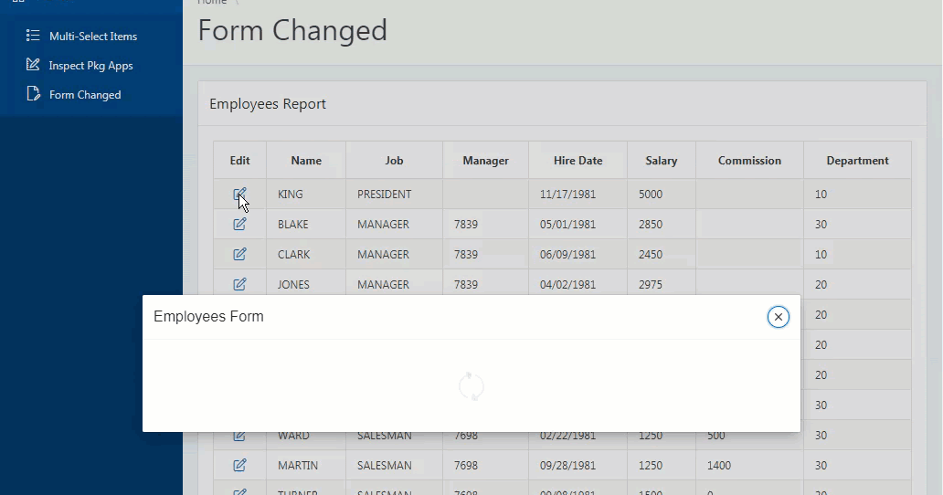 Oracoolapex Blog About Oracle Application Express Apex Show Hide Update Button Based On