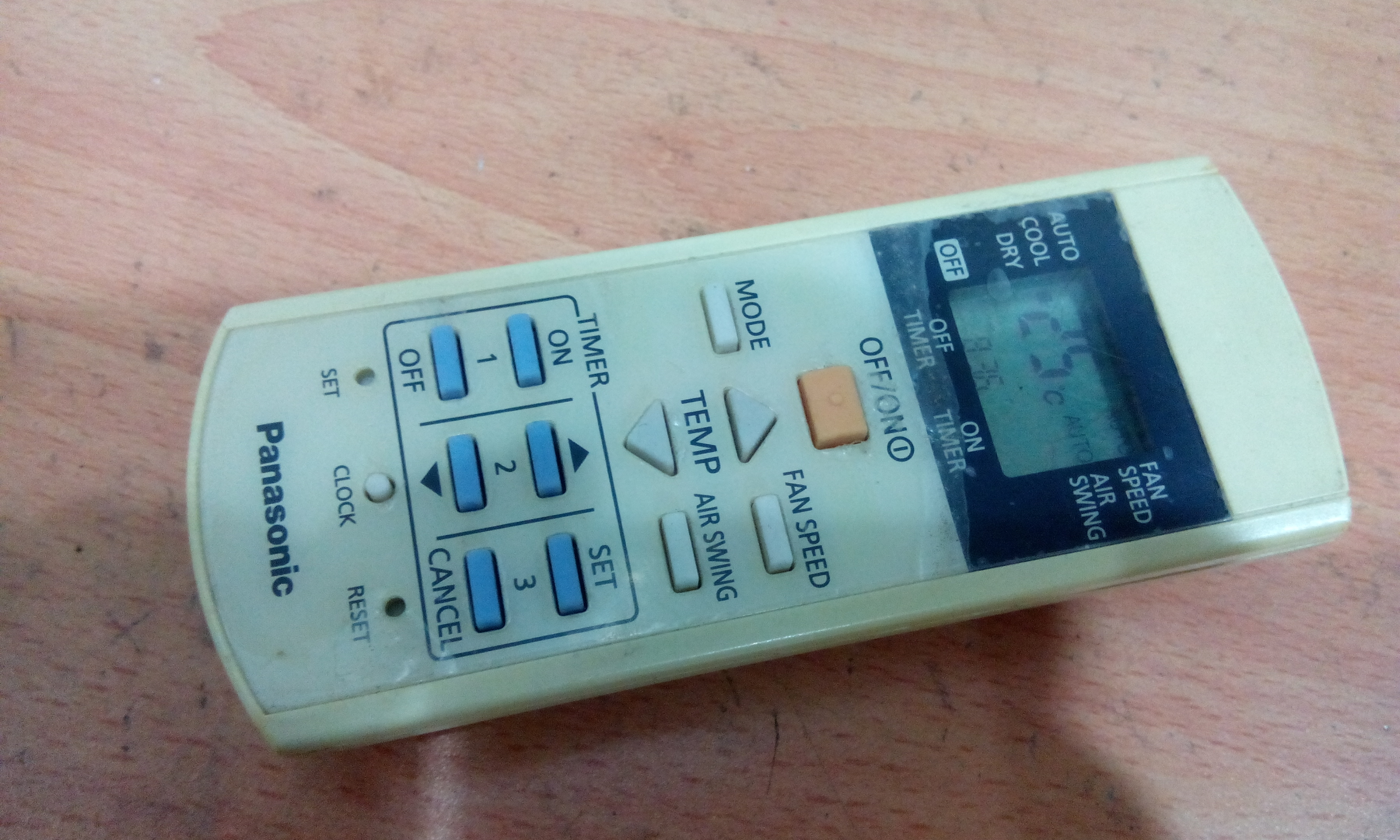 Life Begins at Forty: Panasonic aircon remote control repair
