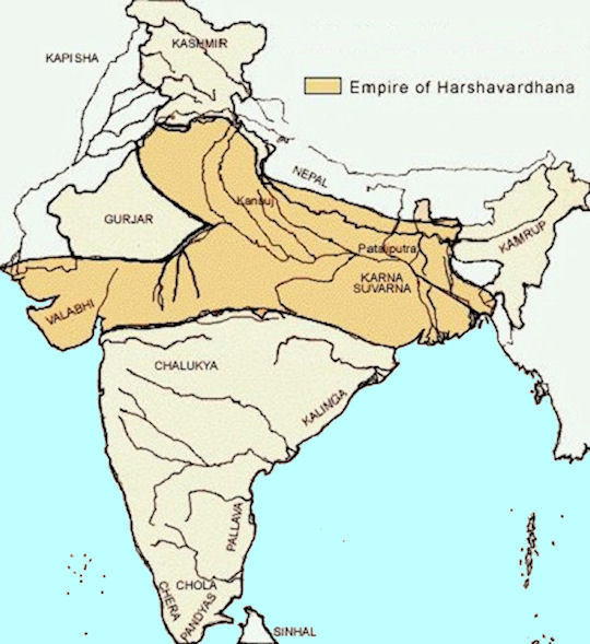 सम्राट हर्षवर्धन। king harshvardhan