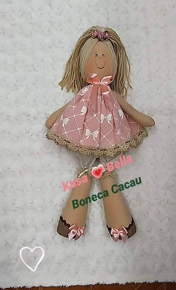 Boneca cacau com moldes grátis para você aproveitar