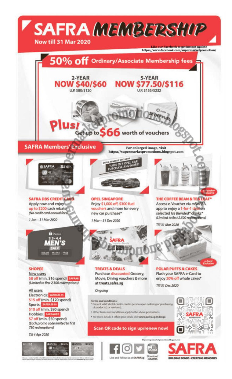 Safra Membership Promotion 12 - 31 March 2020 ~ Supermarket Promotions